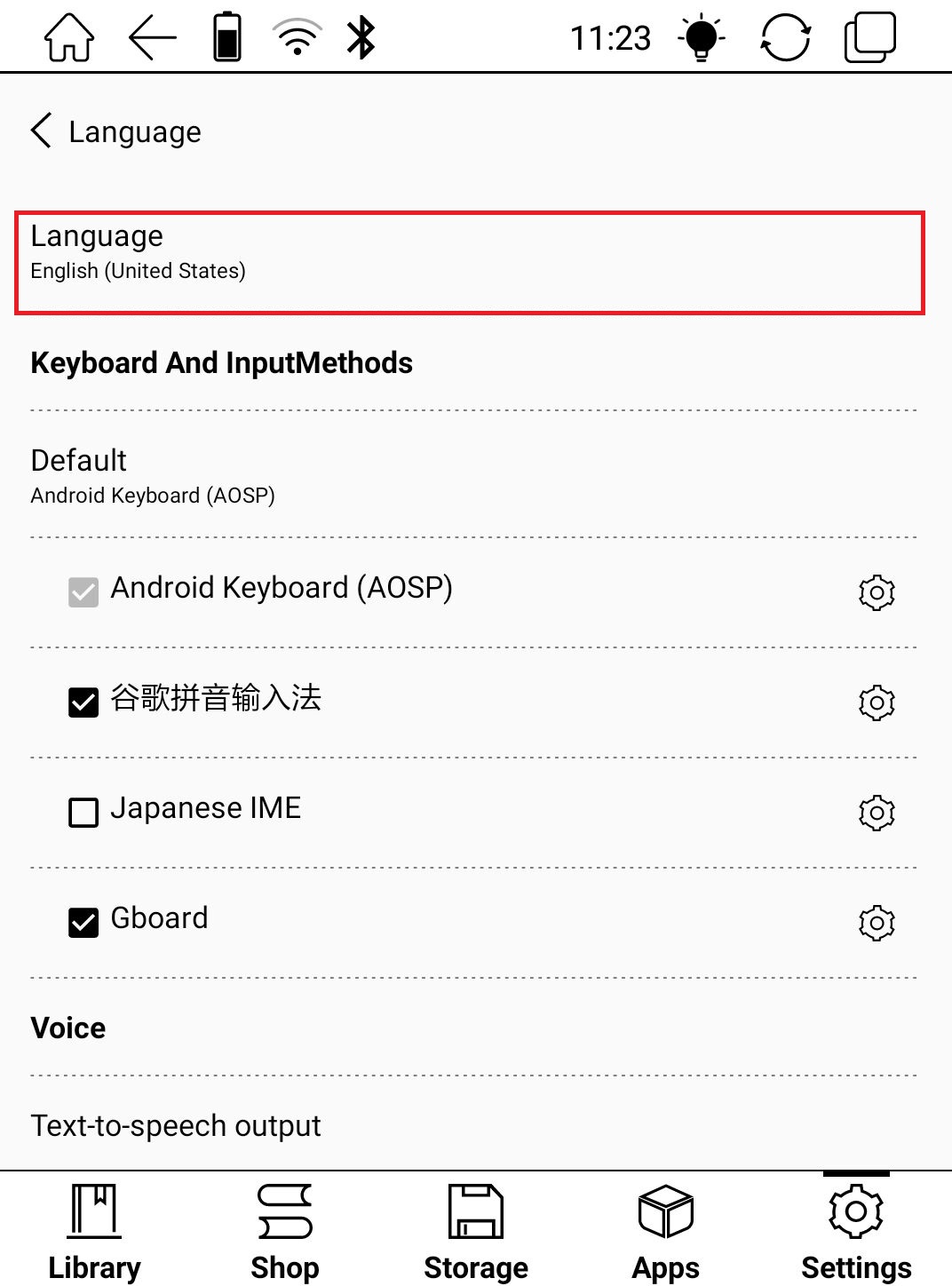 Change BOOX eReader System Language Settings - BOOX Malaysia
